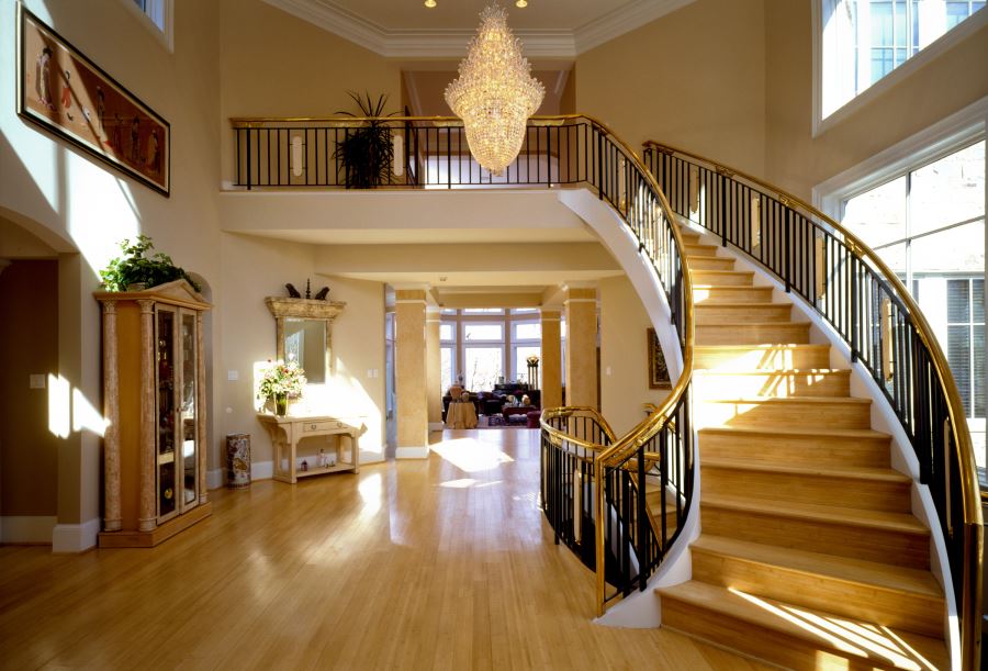 Transitional Style Stair - McLean, VA - Thomas French Architect, PC ...