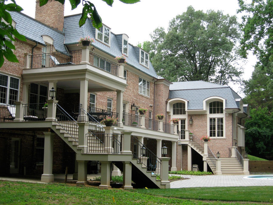 French Style Rear Terrace - Potomac, MD - Thomas French Architect, PC ...