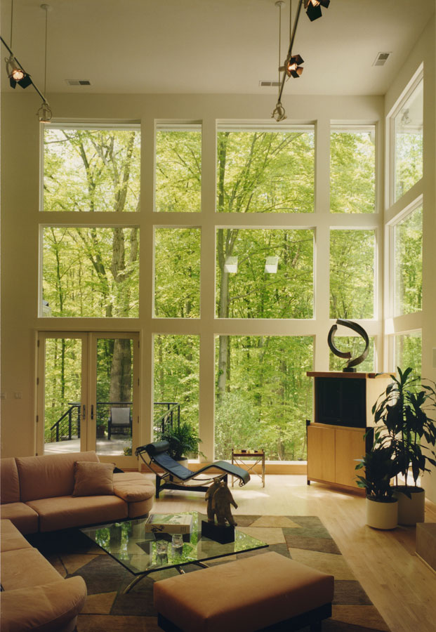 Contemporary Estate Living Room - Great Falls, VA - Thomas French ...